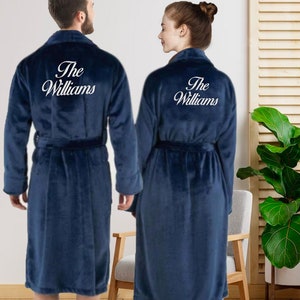 Matching Black Bathrobes for Couples Robes Plush Short Bathrobe Purple ...