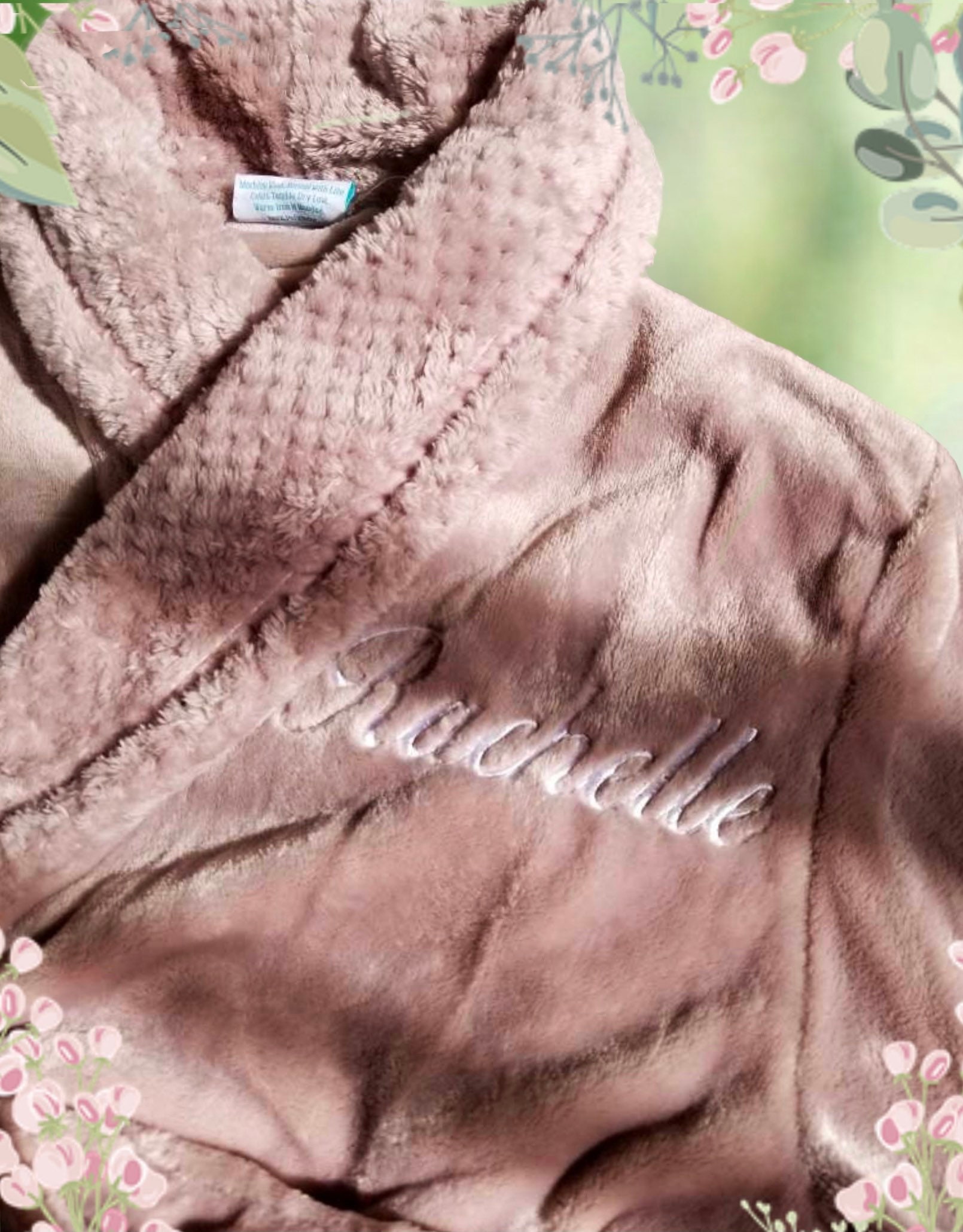 Robe Personalized With Custom Embroidery | Etsy