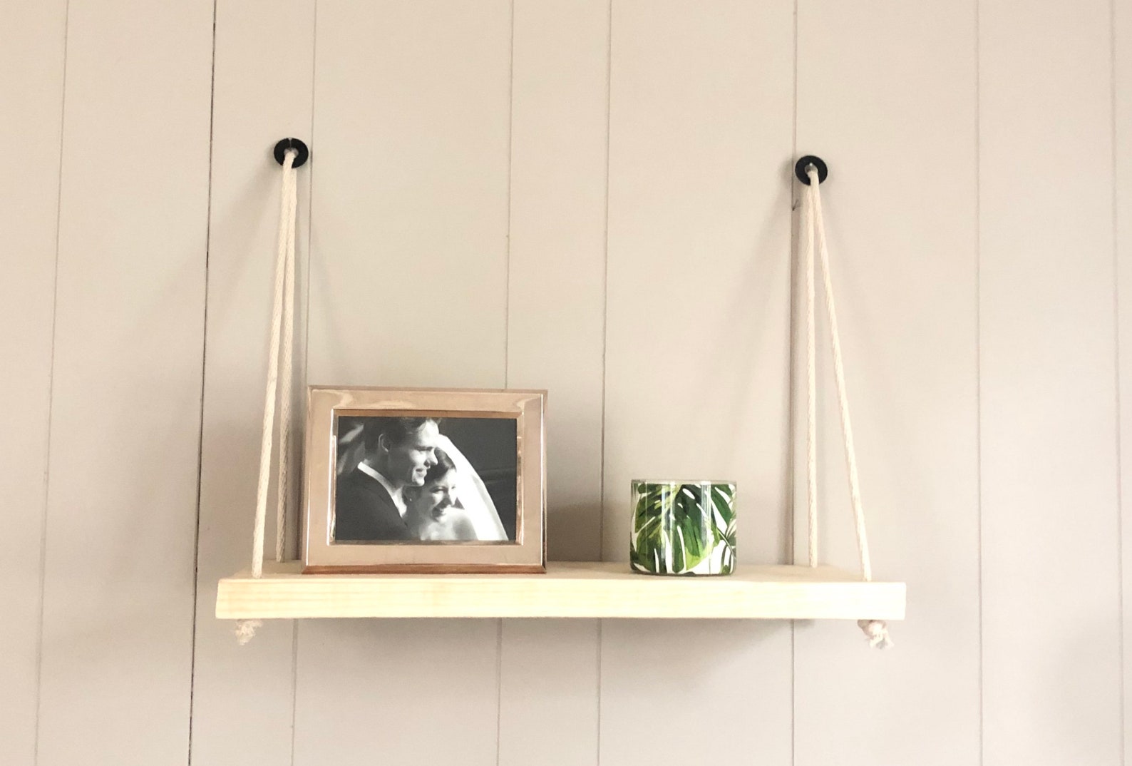 Rope Shelf Floating Shelf Hanging Shelf Wood Home Decor | Etsy