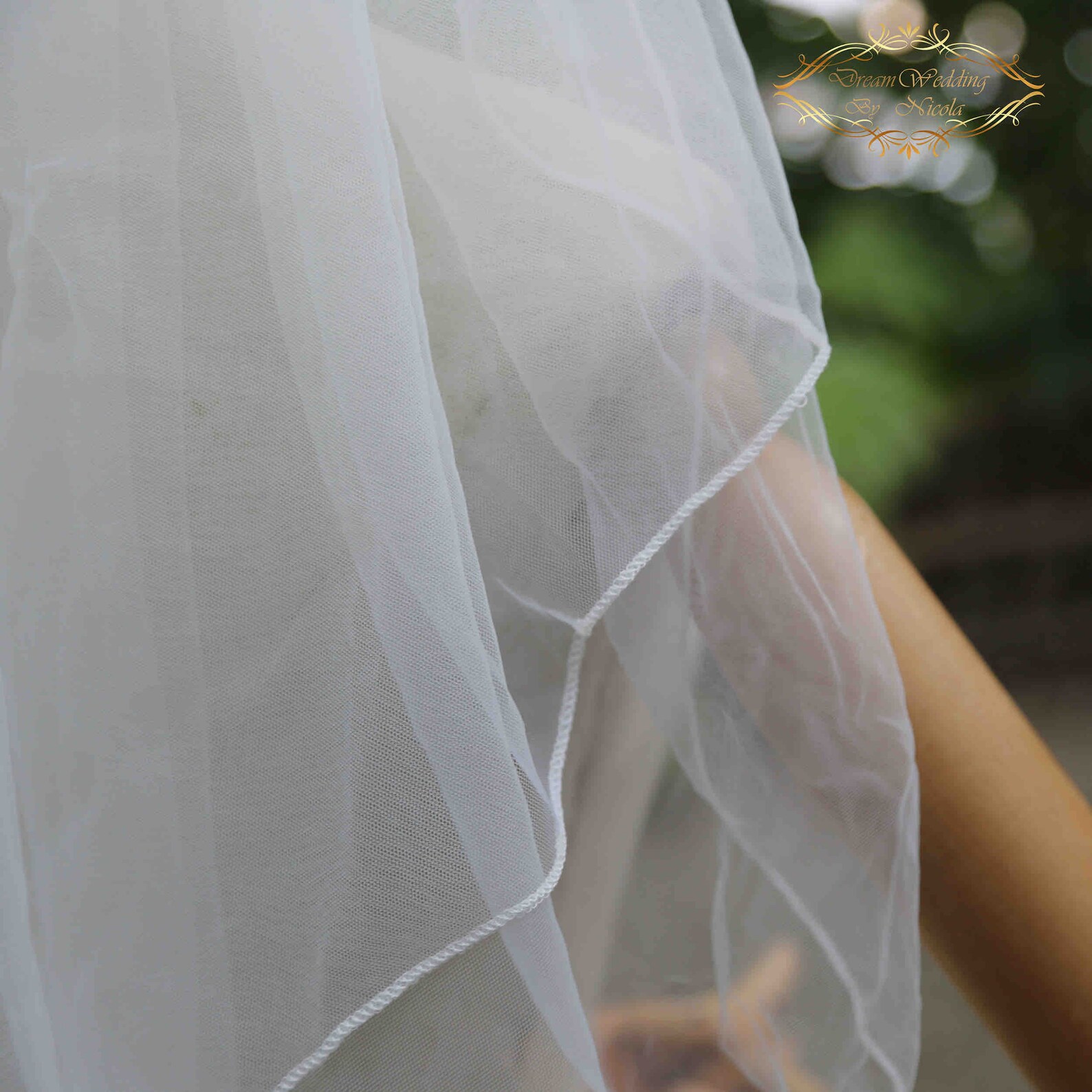 Waist Length Wedding Veil Bridal Short Veil Ivory 2 Layer - Etsy