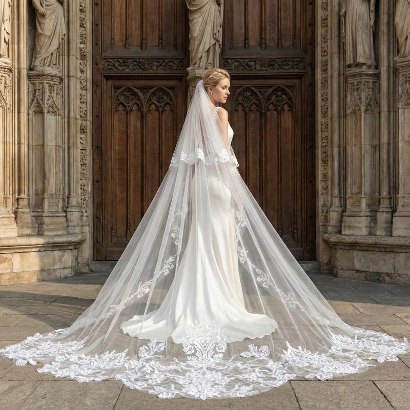 Flower Petal Edge Veil - Etsy