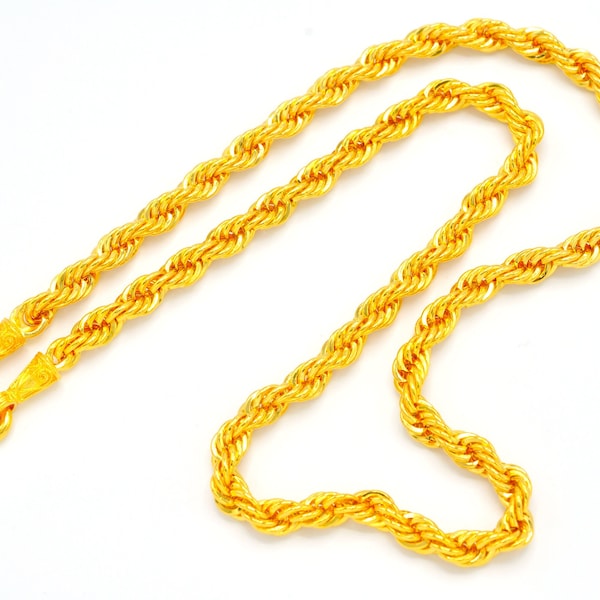 24k Gold Chain - Etsy