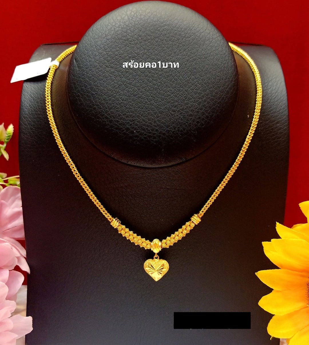 15.16g,real Gold Chain Necklace,thailand Gold Necklace,asia Gold,charm ...
