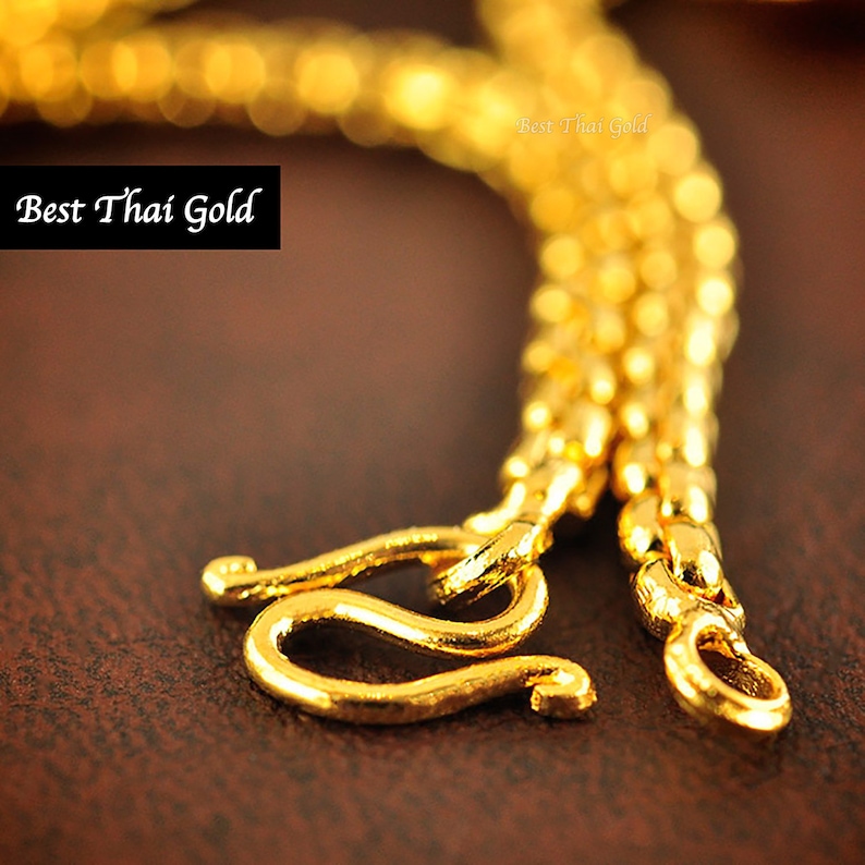 Heart Charm Bangle Braceletbox Chain Linkthailand - Etsy