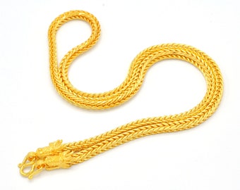 Thai Gold Dragon Necklace - Etsy