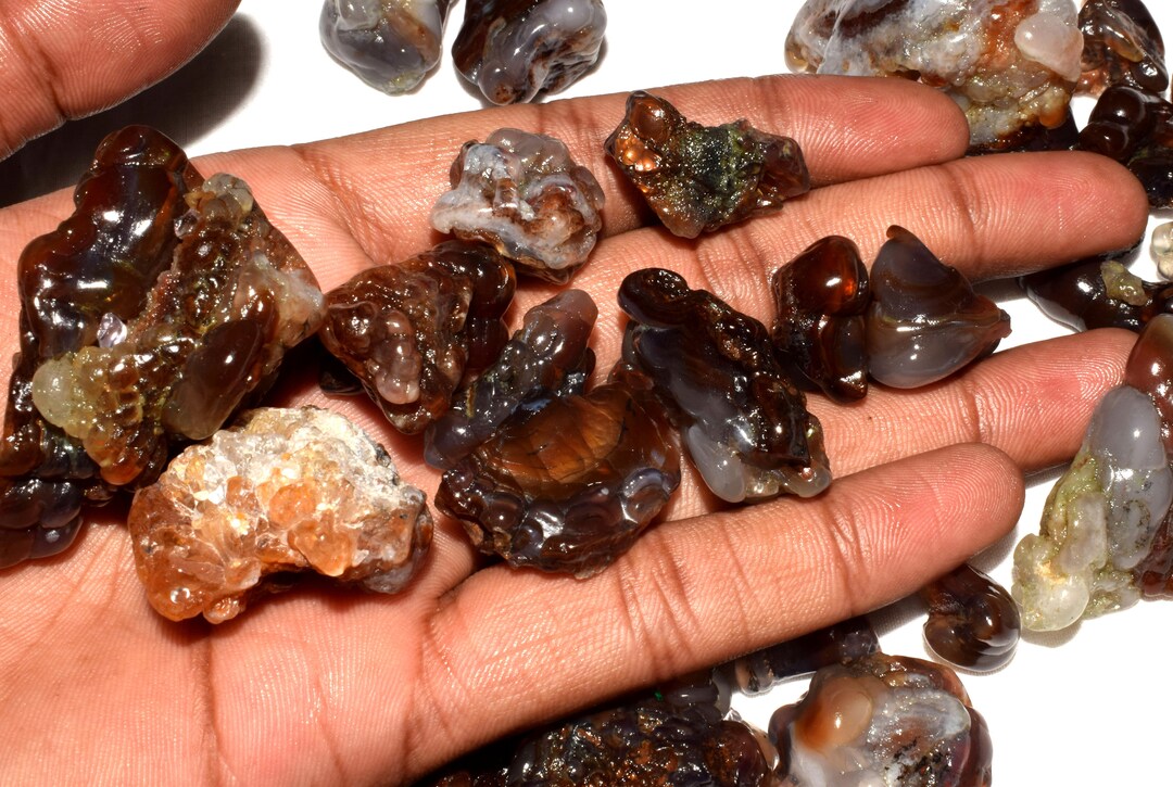 Mexican Fire Agate Polished Rough, 100%natural Multi Fire Agate Gemstone, Raw Fire Agate ...