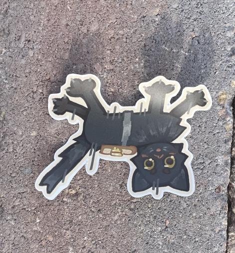 Buttered Toast Cat Sticker - Etsy