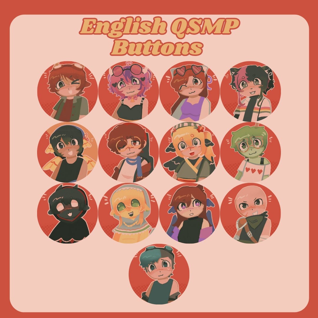 Botones de retroceso QSMP en inglés - Etsy España