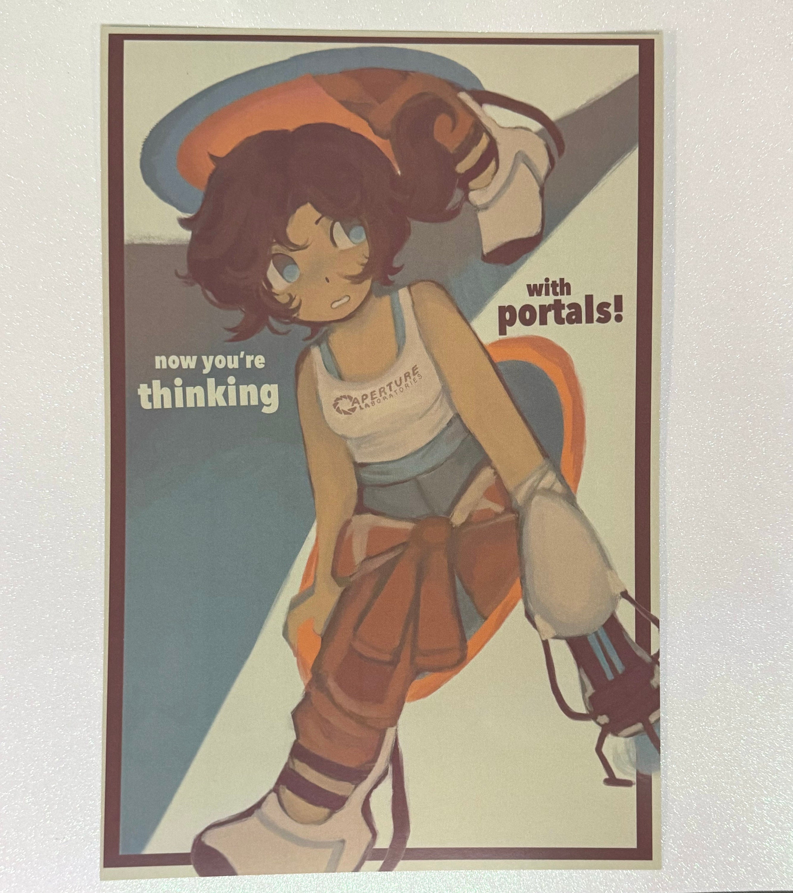 Thinking With Portals Print - Etsy