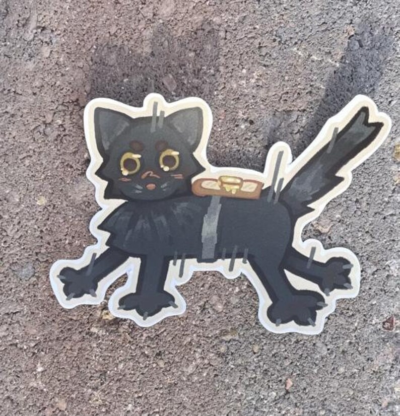 Buttered Toast Cat Sticker - Etsy