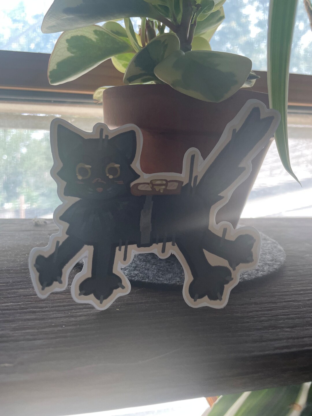 Buttered Toast Cat Sticker - Etsy