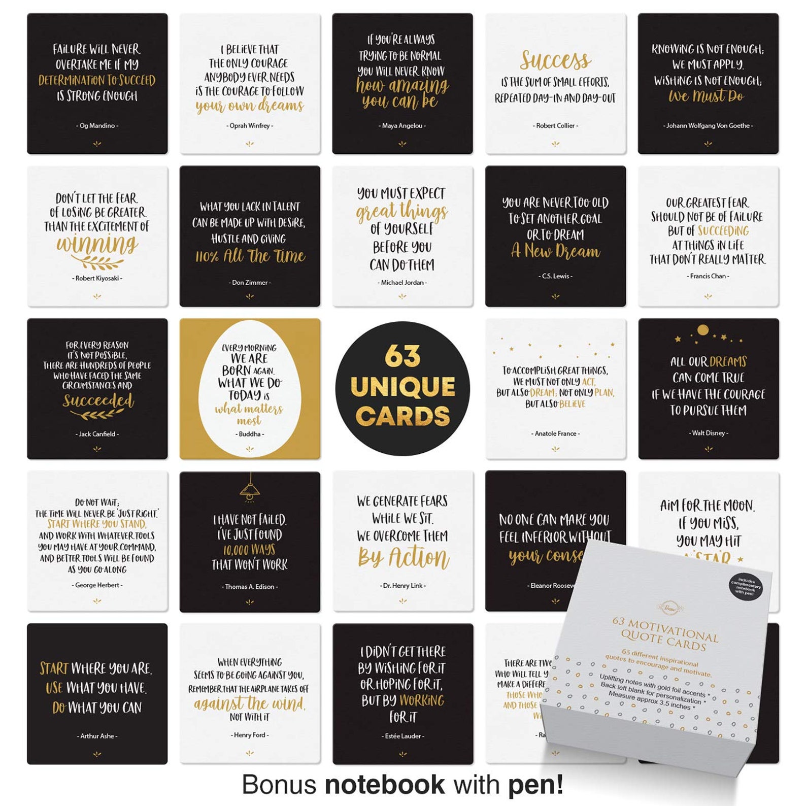 Dessie Motivational Cards 63 Unique Encouragement Cards Deck With ...