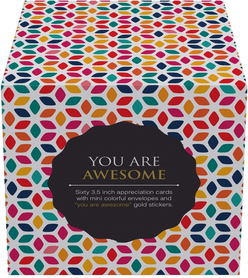 Dessie 60 You Are Awesome Inspirational Cards – Unique Design, Envelope ...