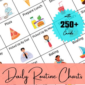 Daily Routine Printable Daily Routine Chart Printable Chore Chart for ...