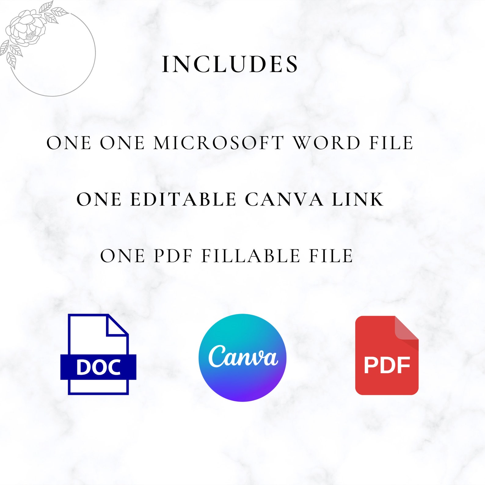 Invoice Template Printable and Editable Invoice PDF WORD Custom Order ...