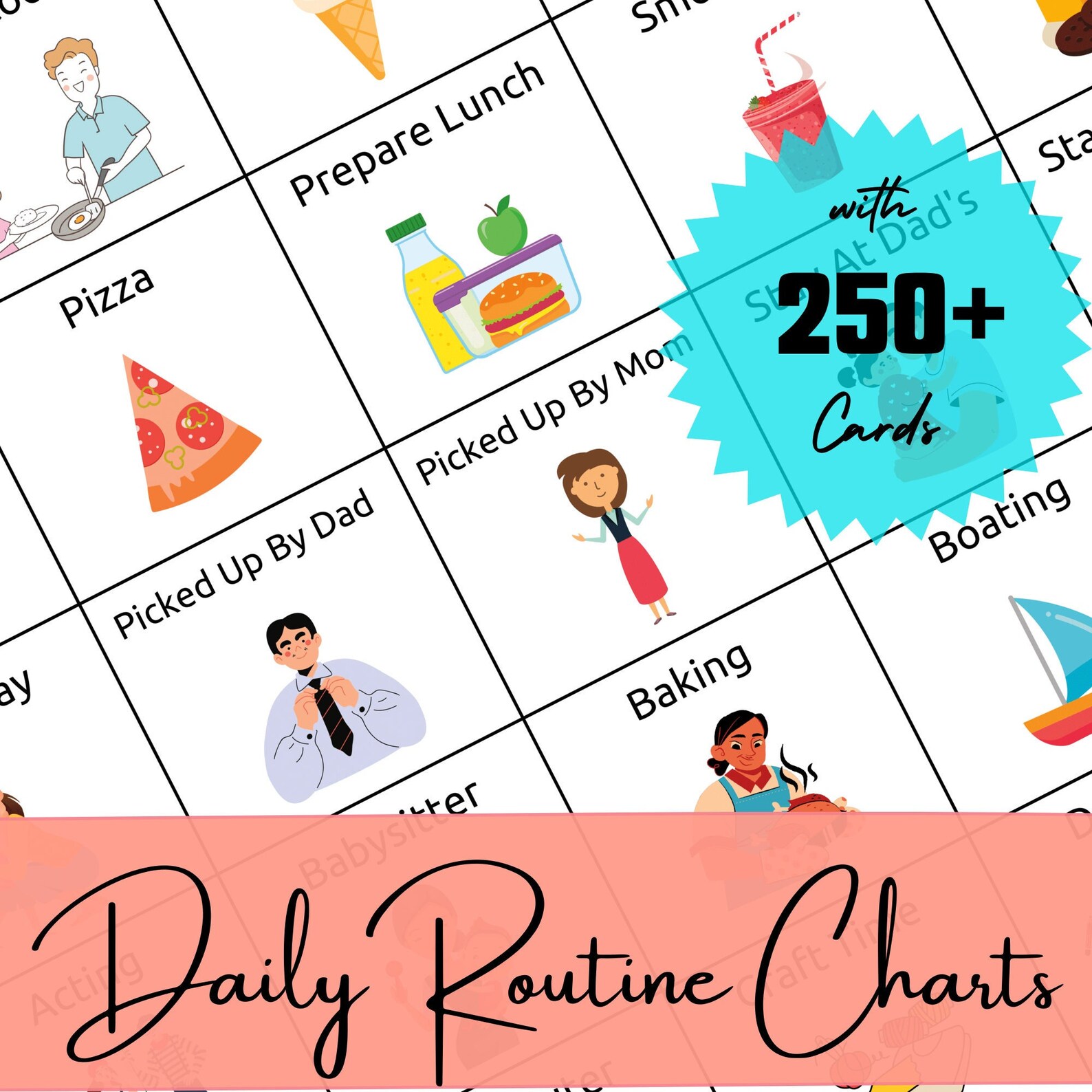 Daily Routine Printable Daily Routine Chart Printable Chore Chart for ...