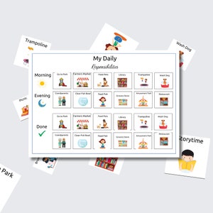 Daily Routine Printable Daily Routine Chart Printable Chore Chart for ...