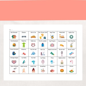 Daily Routine Printable Daily Routine Chart Printable Chore Chart for ...