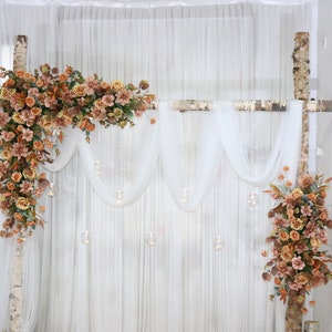 Brown,terracotta,rust Orange Autumn Fall Wedding Flower for Rectangle ...