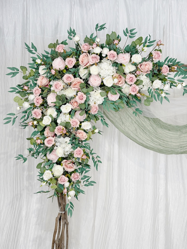 Mauve, Dusty Pink and Blush Flower Arch for Wedding, Pink Wedding ...