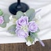 Set of 2 Purple Floral Wedding Cake Topper Flowers, Boho Decoration - Etsy