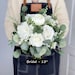 White Bridal Bouquet Wedding White Rose Bouquet Boho Flower - Etsy
