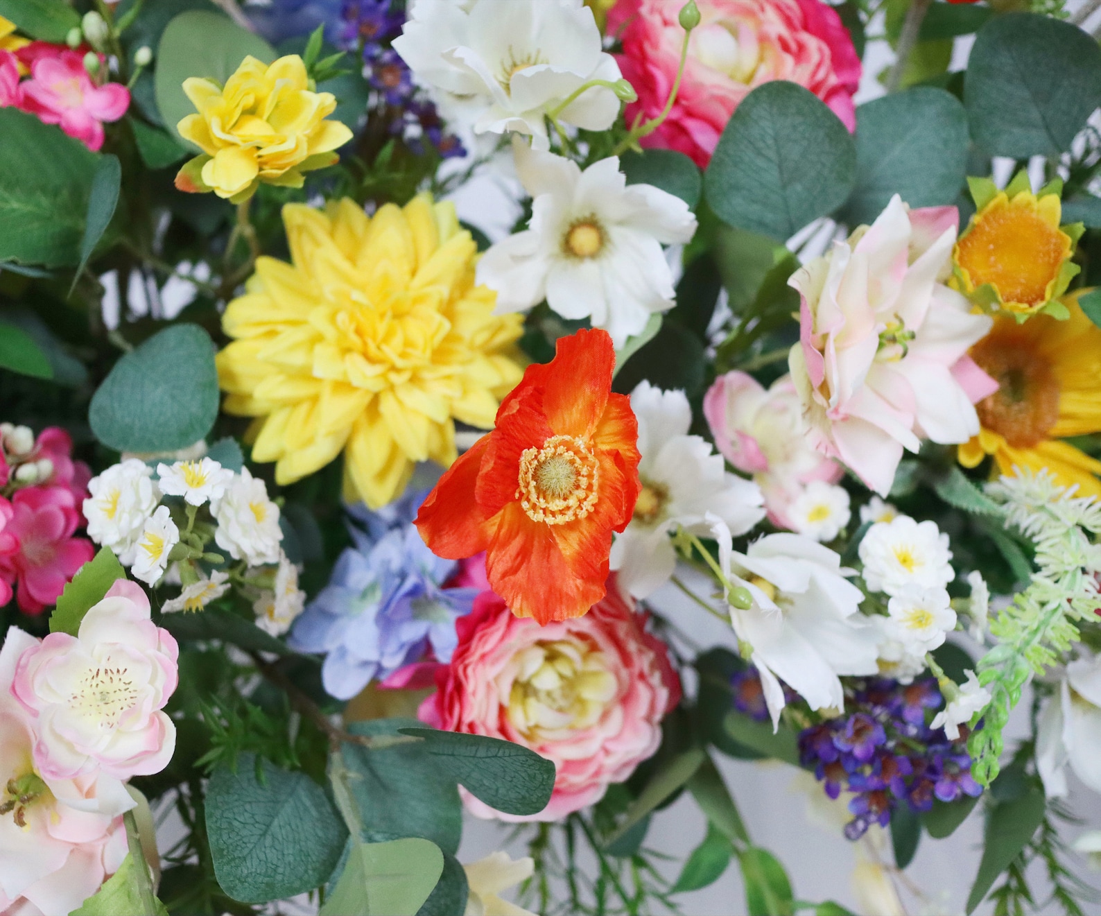 Wildflower Flower Arch for Wedding, Spring Wedding Backdrop, Boho ...