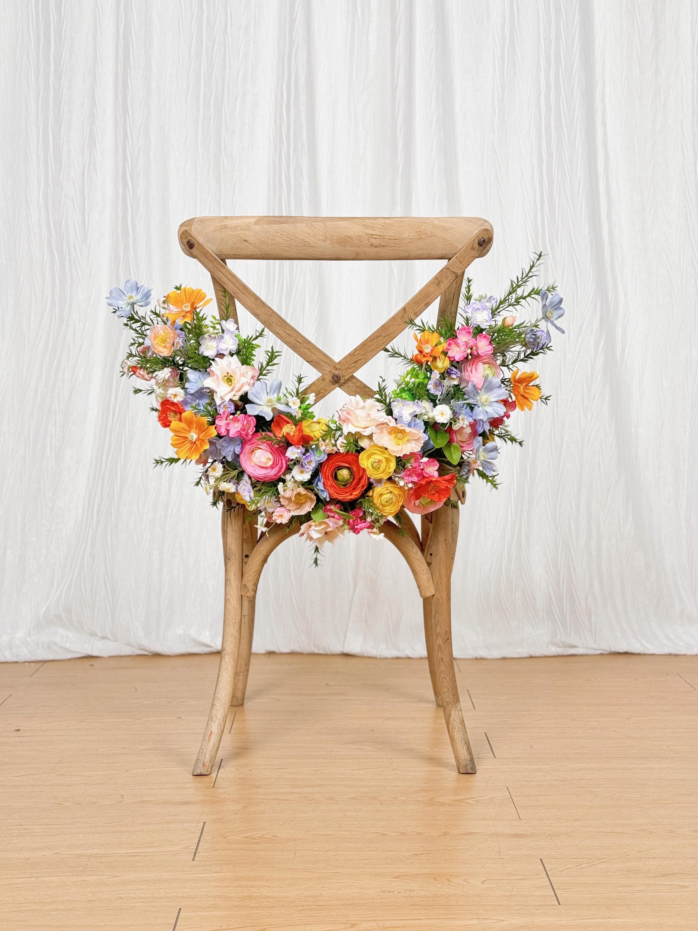 Wildflower Wedding Chair Swag, Aisle Decor - Etsy