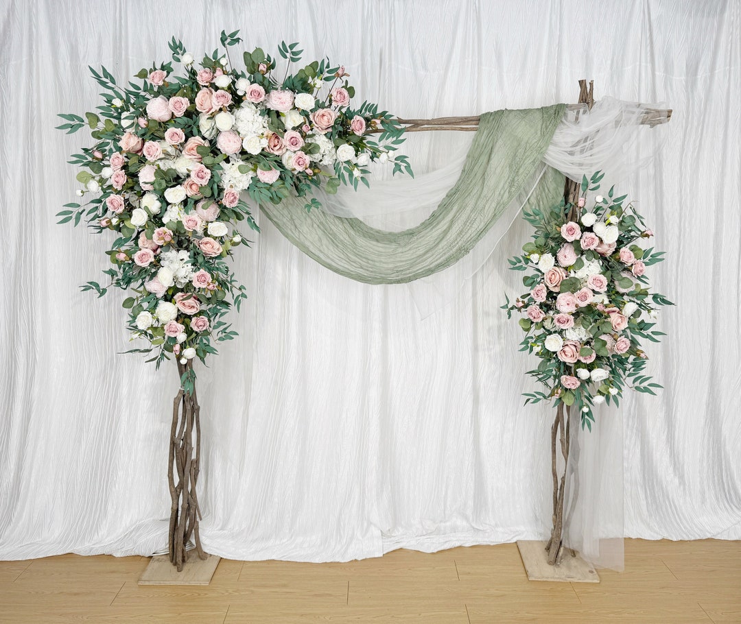 Mauve, Dusty Pink and Blush Flower Arch for Wedding, Pink Wedding ...