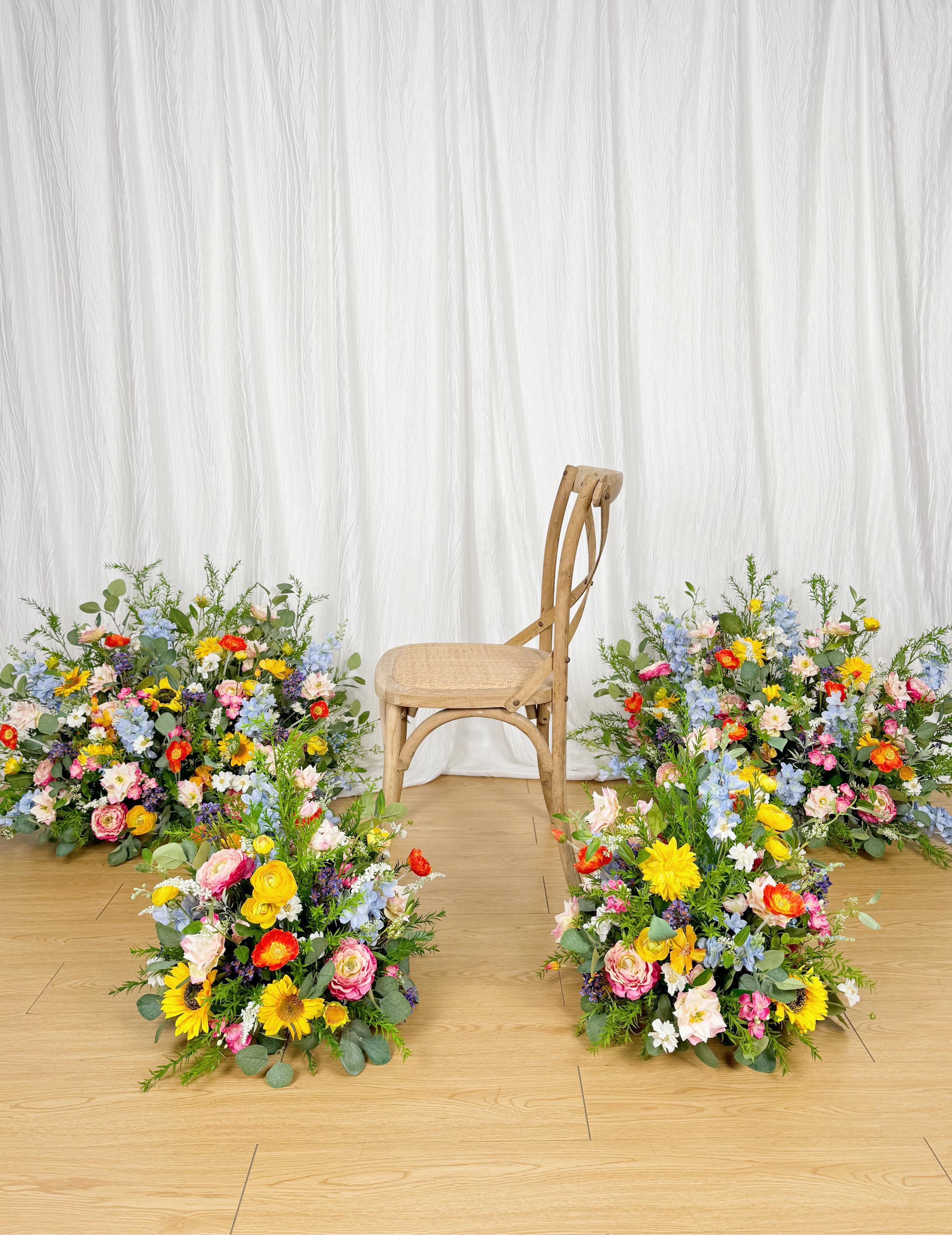 Wildflowers Aisle Flowers, Wildflowers Wedding Decor, Aisle Decoration ...