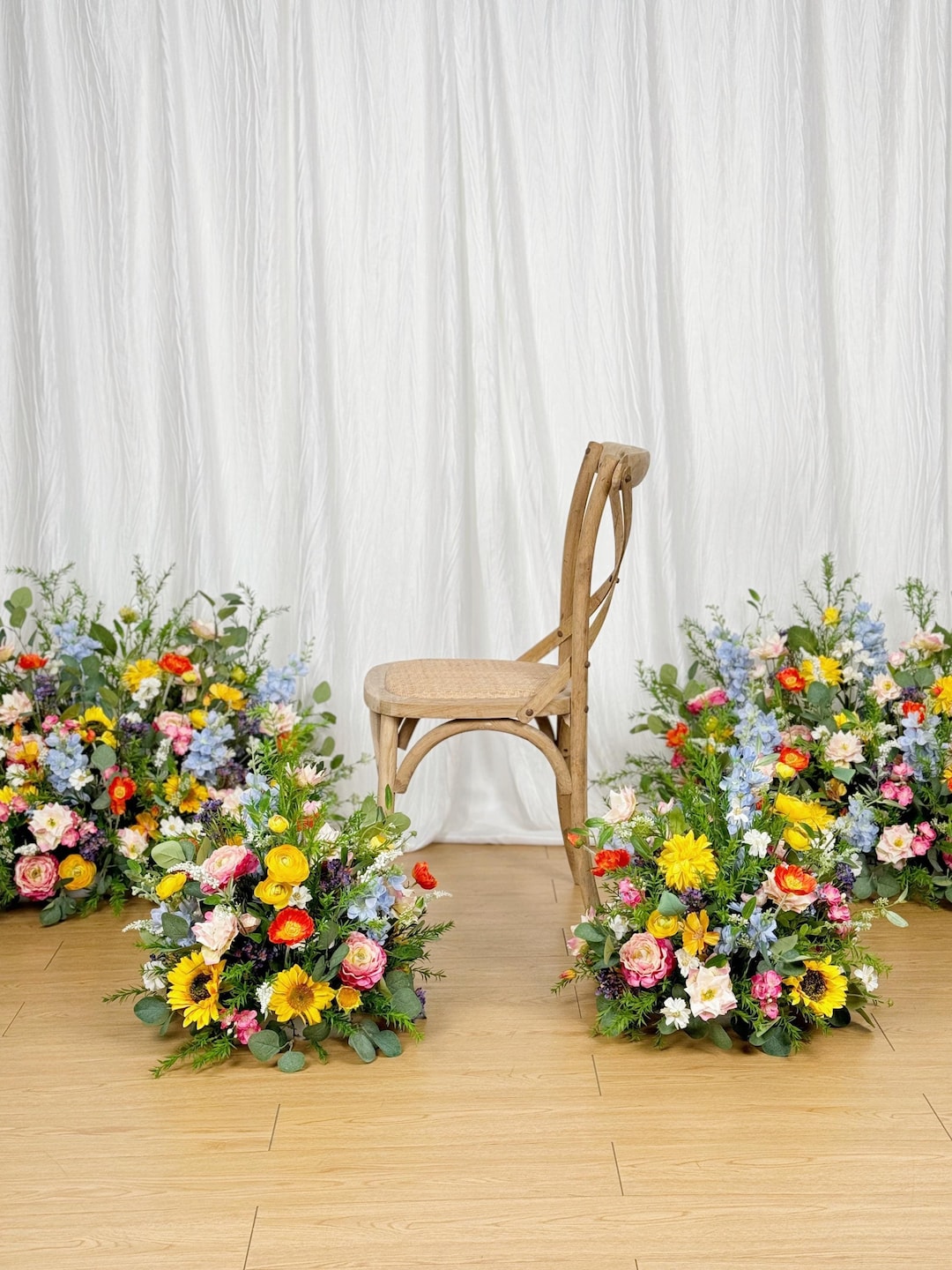 Wildflowers Aisle Flowers, Wildflowers Wedding Decor, Aisle Decoration ...