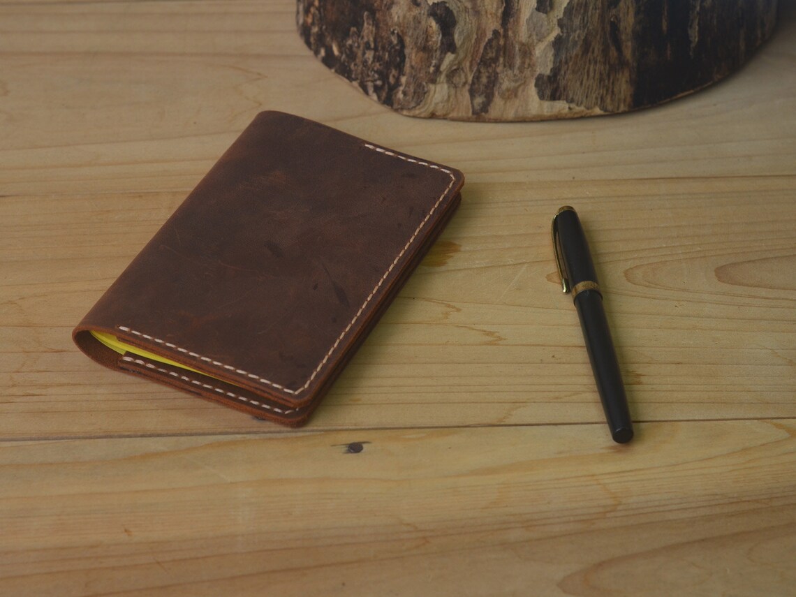 Leather Field Notes Coverpersonalized Refillable | Etsy