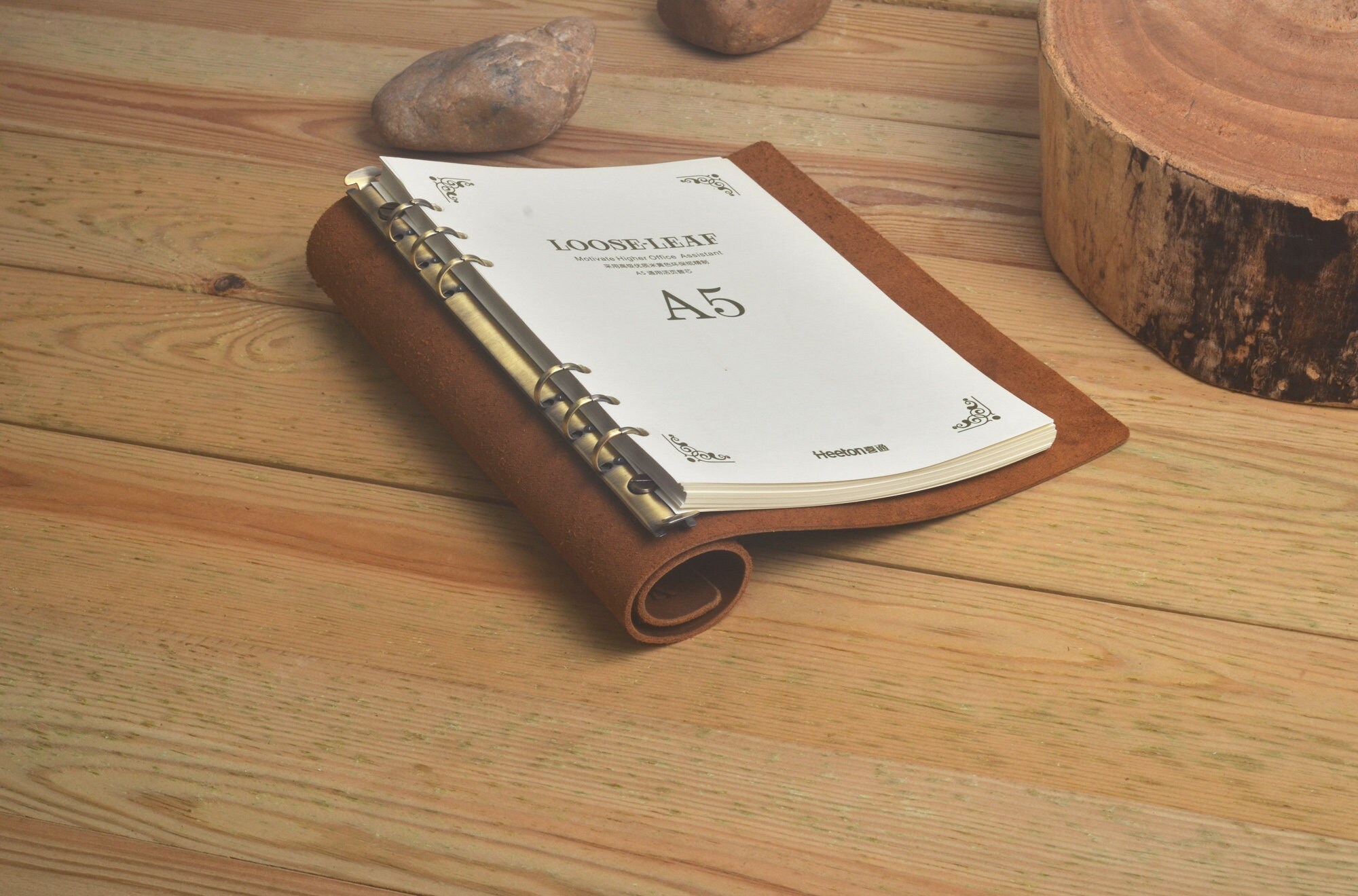 Leather A5 Binder Covercrazy Horse Leather Personalized | Etsy