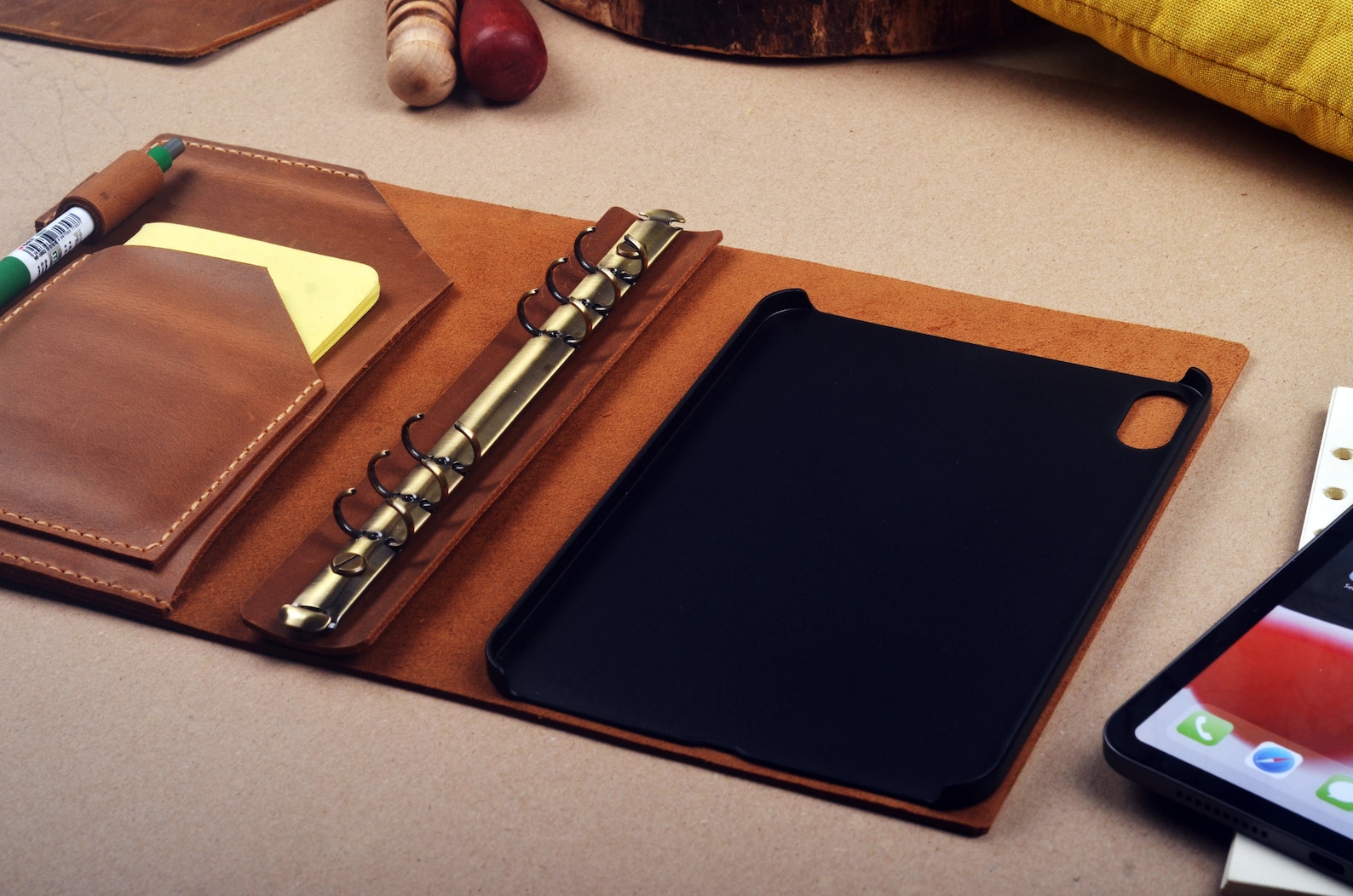 IPad Mini Leather Binder Cover Case With A5 Notepad,ipad Mini Leather ...