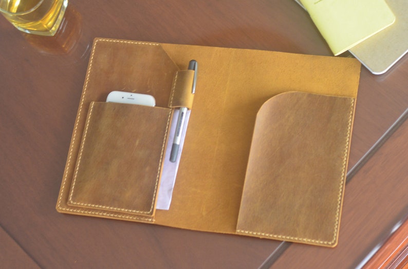 Leather Field Notes Personalized Cover Steno Book 6x9 - Etsy