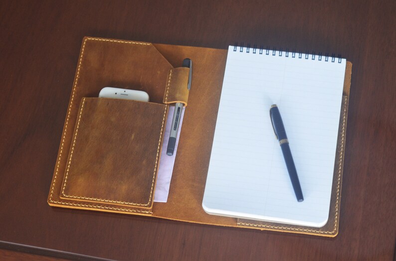 Leather Field Notes Personalized Cover Steno Book 6x9 - Etsy