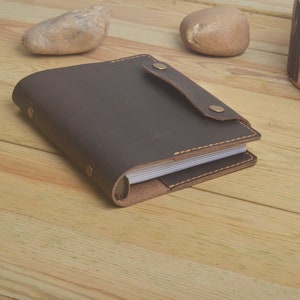 Leather Binder Notepad Cover,journey Notebook Portfolio Case,crazy ...