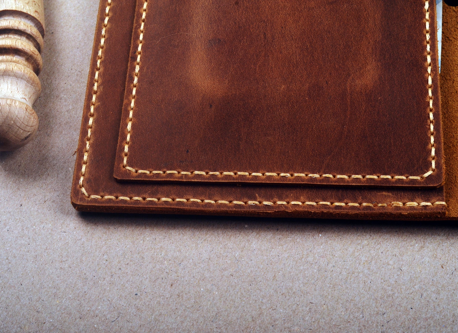 Leather Field Notes Personalized Cover, Steno Book 6x9 Portfolio Case ...