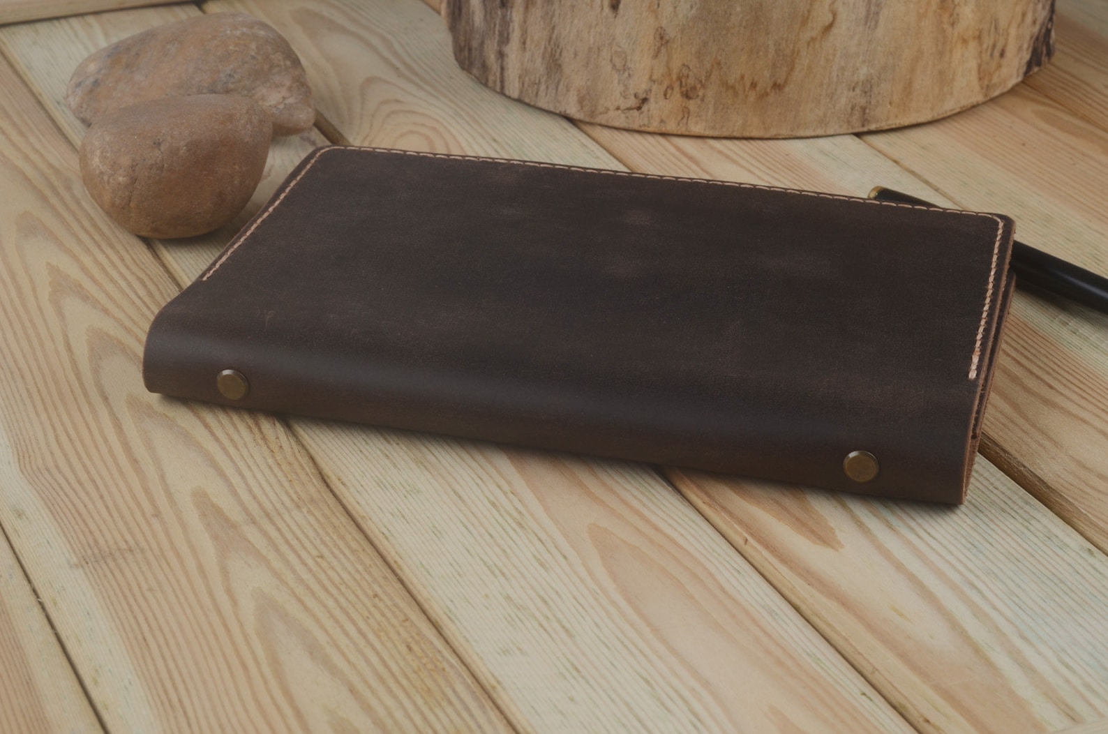 A5 Binder Leather Notebook Cover,a5 Personalized Holder With 6 Rings ...