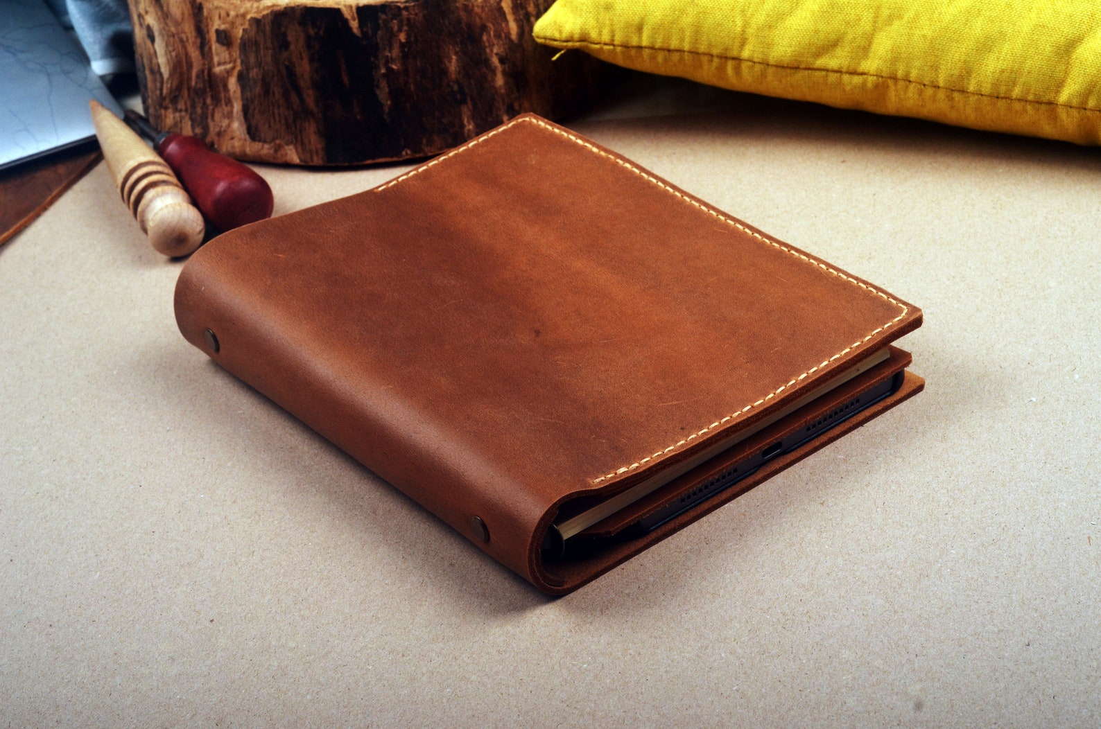 IPad Mini Leather Binder Cover Case With A5 Notepad,ipad Mini Leather ...