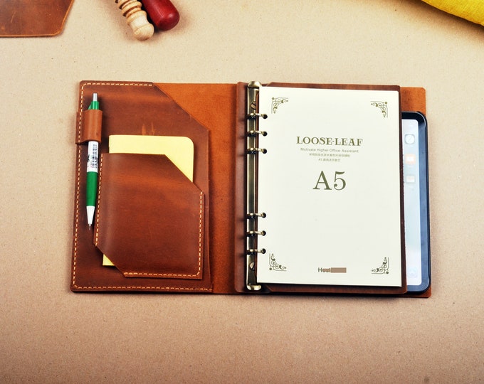 IPad Mini Leather Binder Cover Case With A5 Notepad,ipad Mini Leather ...