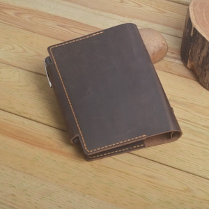 Leather Binder Notepad Cover,journey Notebook Portfolio Case,crazy ...