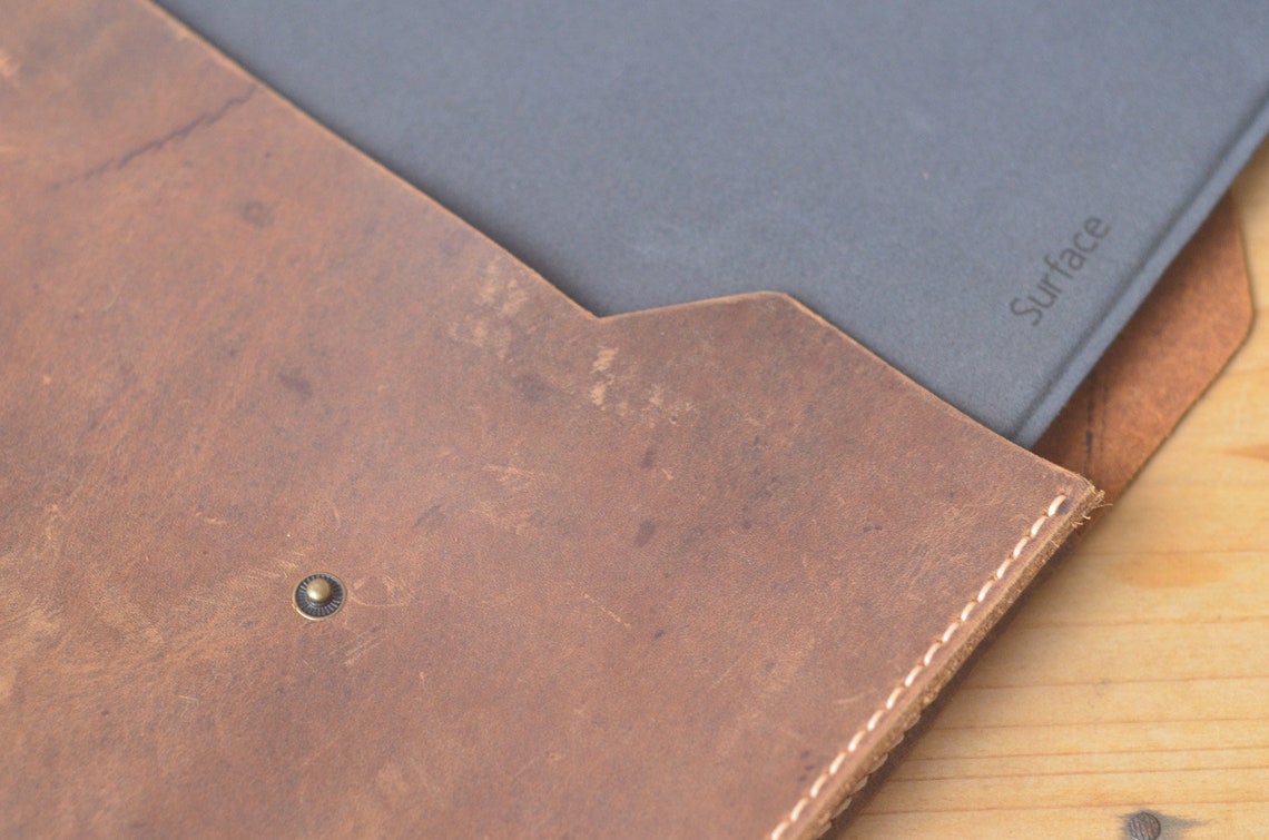 Leather Surface Laptop Carrying Sleeve Casemicrosoft Surface - Etsy