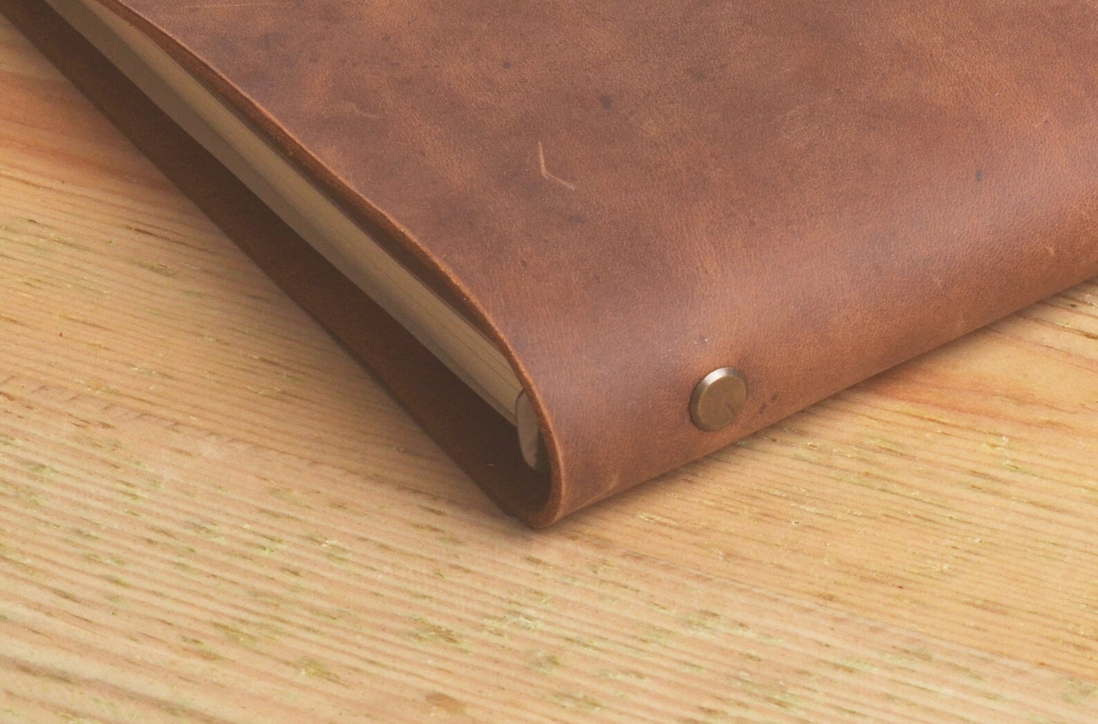 Leather A5 Binder Covercrazy Horse Leather Personalized | Etsy