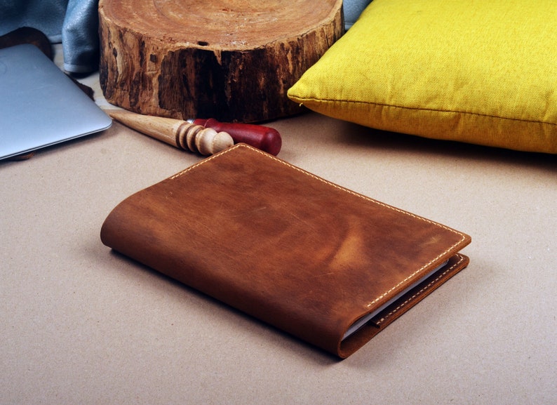 Leather Field Notes Personalized Cover, Steno Book 6x9 Portfolio Case ...