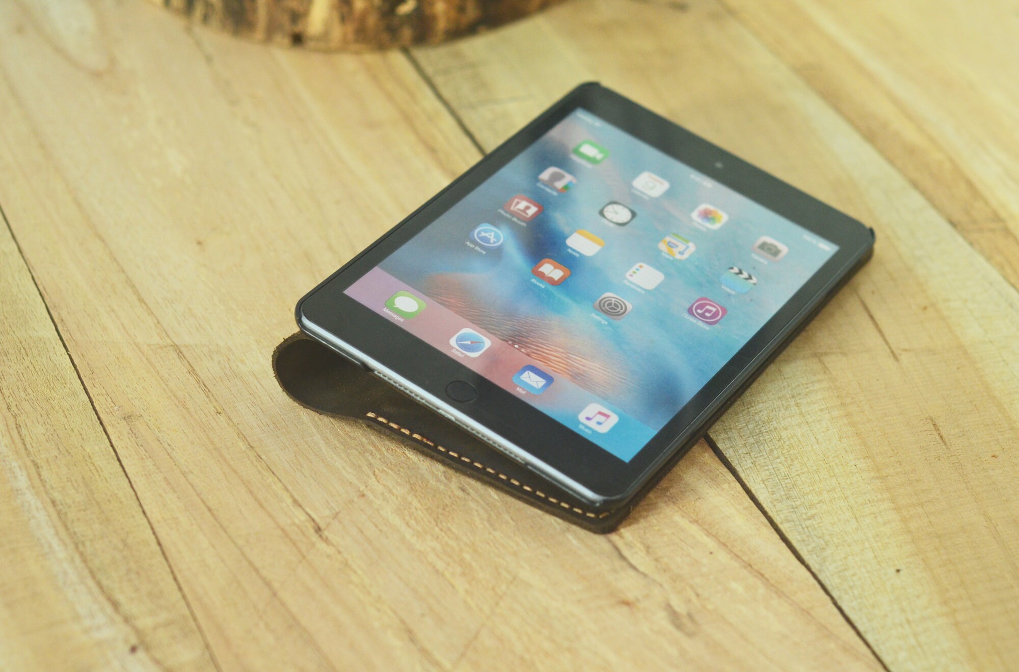 Ipad Mini Leather Stands Coverapple Ipad Mini 5 Leather Folio | Etsy