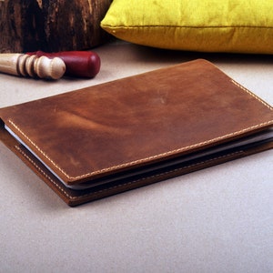 Leather Field Notes Personalized Cover, Steno Book 6x9 Portfolio Case ...