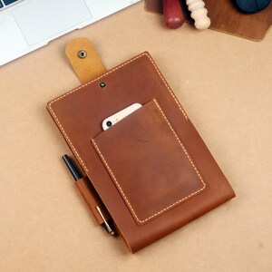 Leather Field Notes Steno Book Cover,personalized Steno Notebook ...