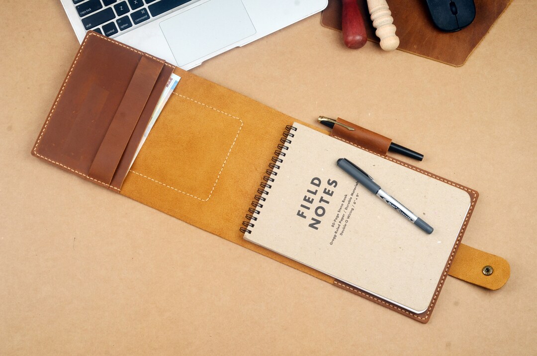 Leather Field Notes Steno Book Cover,personalized Steno Notebook ...