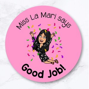 Personalized Bitmoji Teacher Stickers - Etsy